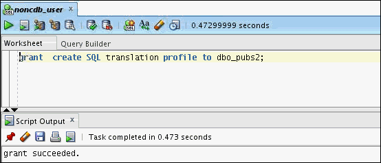 SQL Translation OBE